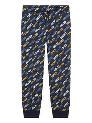 Kenzo Elastic Waist Sweatpants - Blue