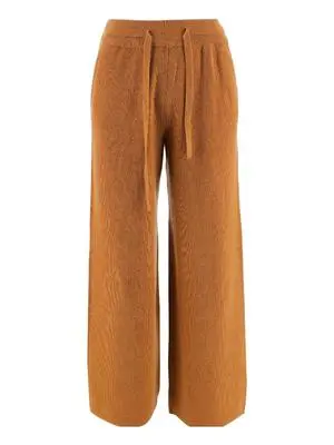 Nanushka Oni Knitted Straight-leg Trousers - Brown