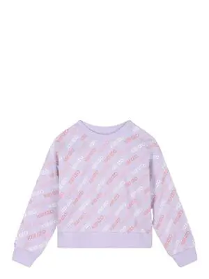 Kenzo Long-sleeved Sweater With Ribbed Edges - Lavender
