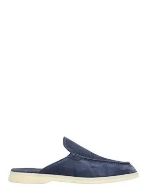 Loro Piana Babouche Walk Love Suede Mules - Blue
