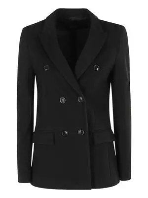 Seventy Double-breasted Blazer - Black