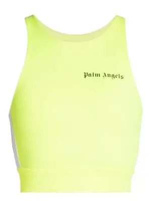 Palm Angels Side-stripe Logo Tank Top - Yellow
