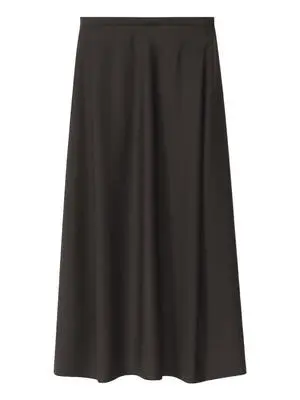Fabiana Filippi Bistretch Flared Skirt - Brown