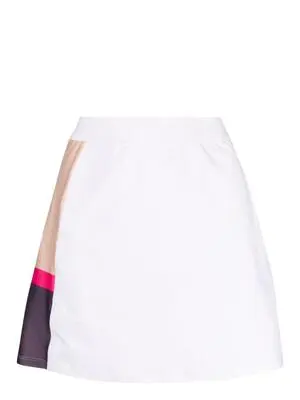 P.E Nation Logo Skirt With Elasticated Belt - White