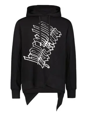 HACULLA. Printed Logo Hoodie - Black