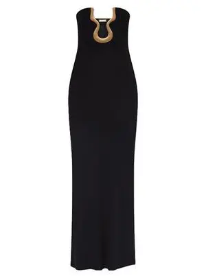 CULT GAIA Cult Gaia Abril Maxi Dress With U-Neck Detail
