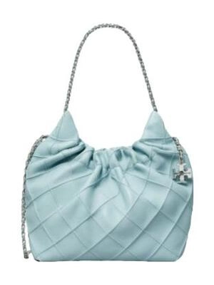 Tory Burch Mini Fleming Drawstring Hobo Bag - Geyser