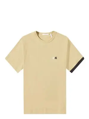 Helmut Lang Slant Logo Crew Neck T-shirt - Nude