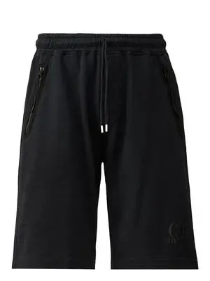 C.P. COMPANY Cotton Fleece Shorts With Drawstring Waist - Black