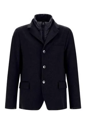 Herno Detachable Collar Jacket - Black