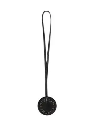 Stella McCartney Logo Detail Keychain With Shoulder Strap - Black
