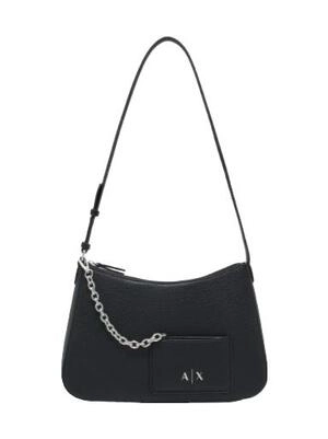 ARMANI EXCHANGE Armani Exchange Textured Grain Crossbody Bag With Chain Detail