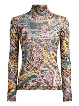 Etro Paisley Turtleneck Top - Multicolor