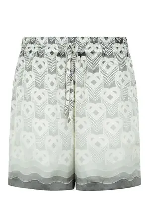 Casablanca Gradient Heart Monogram Shorts - Grey