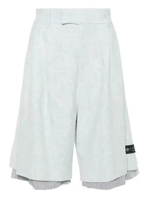 AMIRI Amiri Layered Bermuda Shorts With Pleated Details