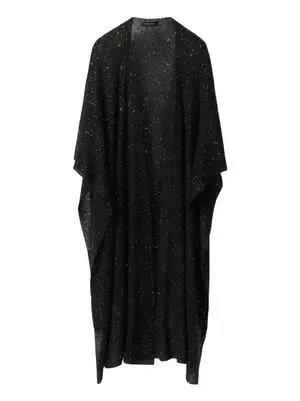 Fabiana Filippi Sequin Open Cape - Black