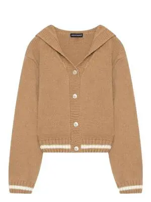 Emporio Armani Long Sleeve Cardigan - Nude
