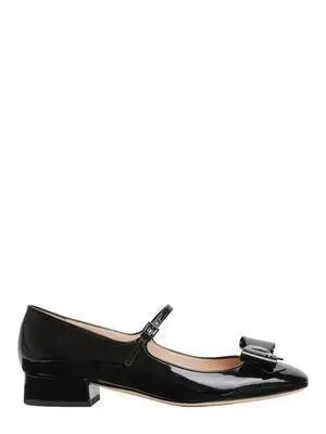 Gucci Ballet Flats With Bow Detail - Black