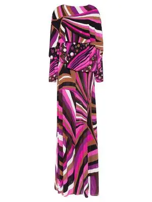 Emilio Pucci Printed Layered Maxi Dress - Multicolor