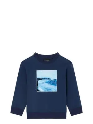 EMPORIO ARMANI Emporio Armani Seascape Print Sweatshirt