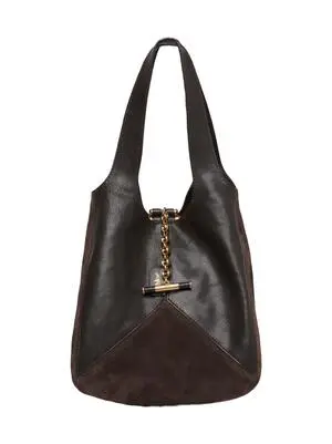Chloé Double Handle Shoulder Bag - Brown