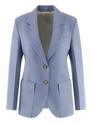 Victoria Beckham Patch Pocket Jacket - Blue