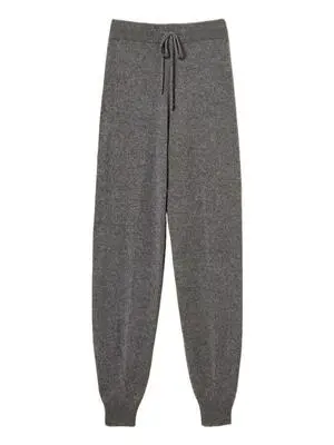 TWINSET Knitted Drawstring Waist Jogger Pants - Black