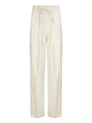Isabel Marant Étoile Drawstring Cotton Track Pants - White