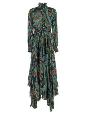 ETRO Etro Paisley Printed Pleated Maxi Dress