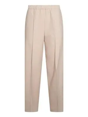 Fabiana Filippi Elasticated Waist Straight-leg Trousers - Nude