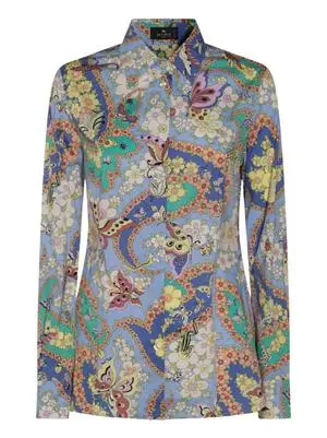 Etro Paisley Printed Long Sleeve Shirt - Multicolor