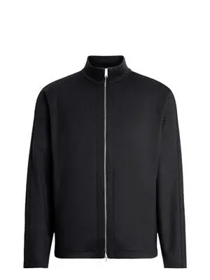 Zegna Long Sleeved Full Zip Sweatshirt - Black