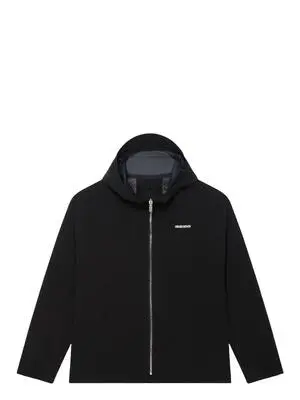 Givenchy Printed Logo Hooded Zip-up Jacket - Black