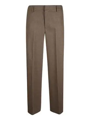 PT TORINO Tailored Trousers With Belt Loops - Brown