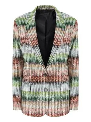 MISSONI Missoni Zigzag-Woven Sequined Blazer