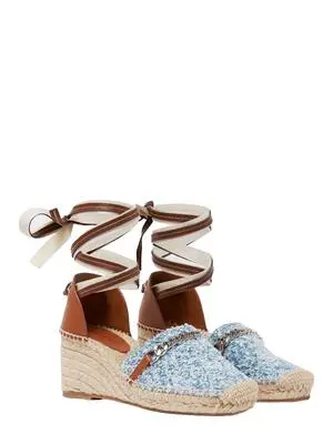 STELLA MCCARTNEY Stella McCartney Espadrille Wedge Sandals With Chain Detail