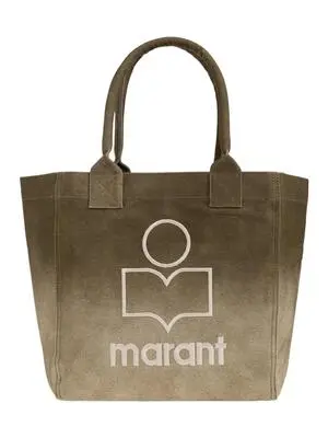 Isabel Marant Étoile Yenky Small Logo Tote Bag - Khaki