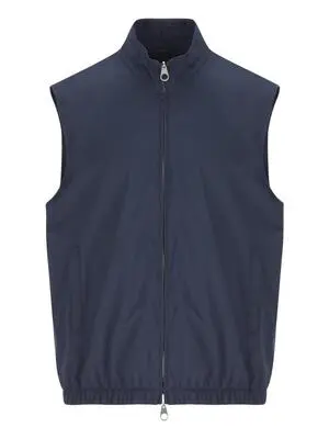 Loro Piana Sleeveless Zip-up Jacket - Blue