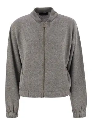 FABIANA FILIPPI Fabiana Filippi Diamond Wire Ball Pin Detail Bomber Jacket