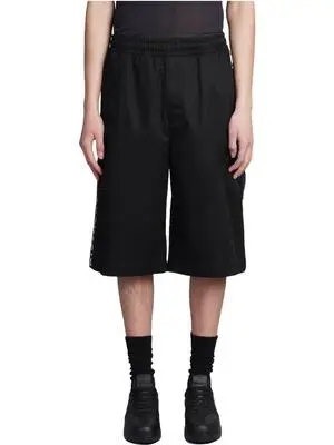 Givenchy Logo Print Elastic Waist Shorts - Black