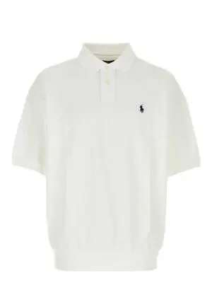 Polo Ralph Lauren Oversized Knit Polo Shirt - White