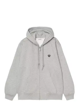 CARHARTT WORK IN PROGRESS Carhartt WIP Hooded Zip-Up Jacket With Small Heart Patch