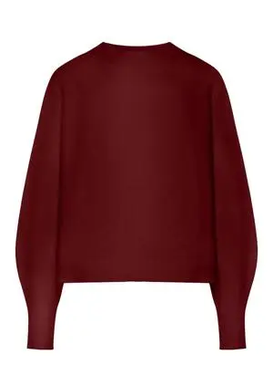 Max Mara Crewneck Long-sleeved Jumper - Red