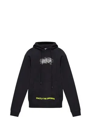 Off-White Drawstring Hoodie - Black