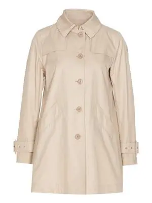 Herno Long Sleeved Buttoned Trench Coat - Nude