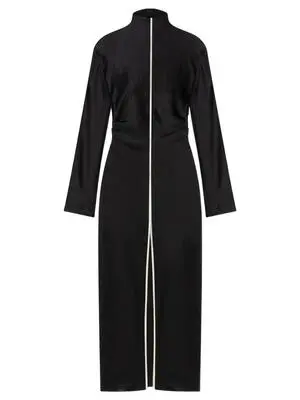 Nanushka Naia Midi Dress - Black/ecru