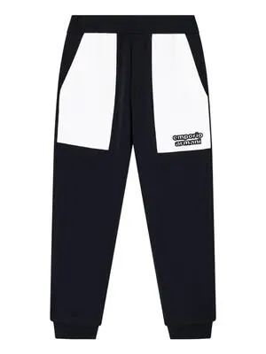 Emporio Armani Panelled Track Pants - Navy Blue