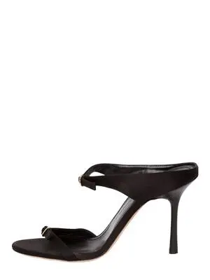 Victoria Beckham Buckle-embellished Stiletto Sandals - Black