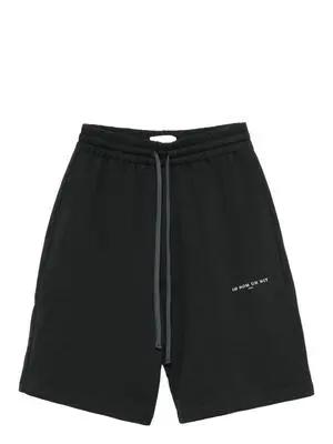 IH NOM UH NIT Logo-print Drawstring Shorts - Black