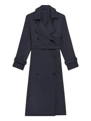 THEORY Theory Long-Sleeved Lapel Trench Coat